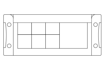 KEL-FA Split Multi Cable Transit Frames for Cables with Connectors, Tool-Less Assembly / IP54